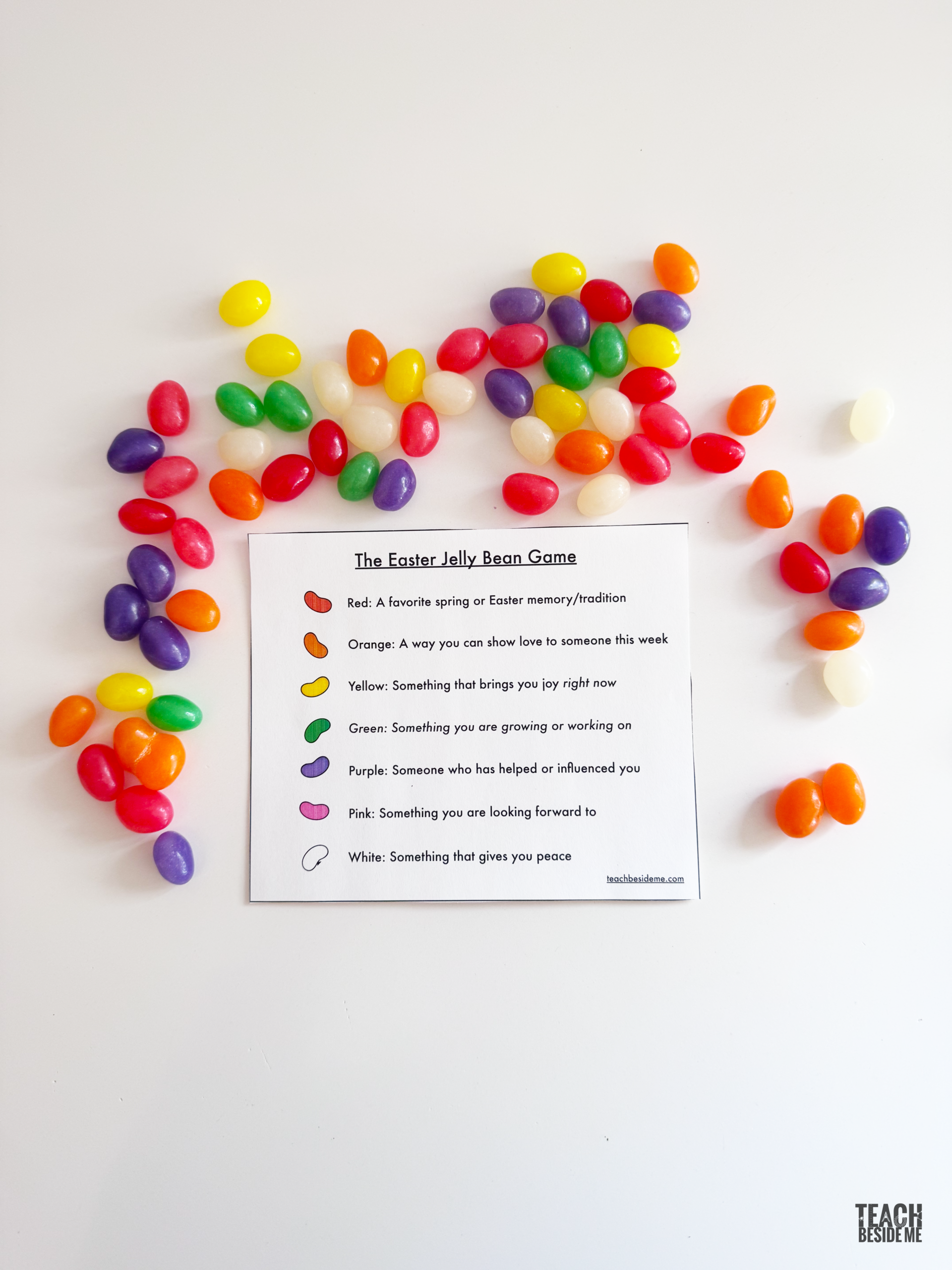 Easter Jelly Bean Game - Conversation Starters for Kids - Teach Beside Me