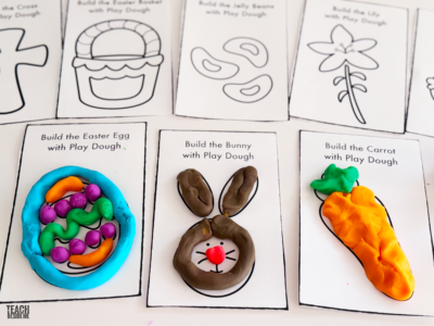 Printable Easter Play Dough Mats - Teach Beside Me