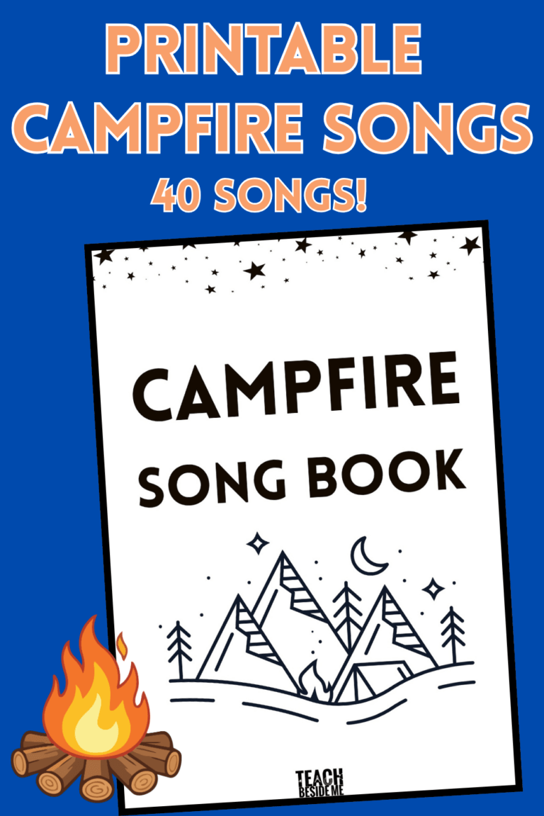 40 Classic Campfire Songs Lyrics -Printable Songbook - Teach Beside Me